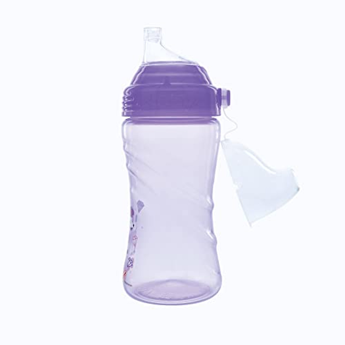 Nuby No Spill Printed Thirsty Kids No-Spill Sip-it Sport Cup with Soft Spout and Lid - 12oz / 360 ml, 12+ Months, Single Pack of 1, Print May Vary