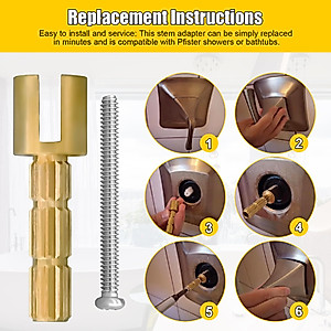 Stem Adapter Replacement for 970-0770 Plumbing Shower Handle Stem Extension Tub and Faucet Accessories Valve Extender Trim Repair Kit