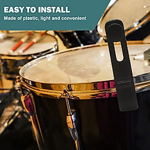 Boseen Shockproof Drum Rim Microphone Clip for Microphone Clamps Holder with Groove Gear(Pack of 4)