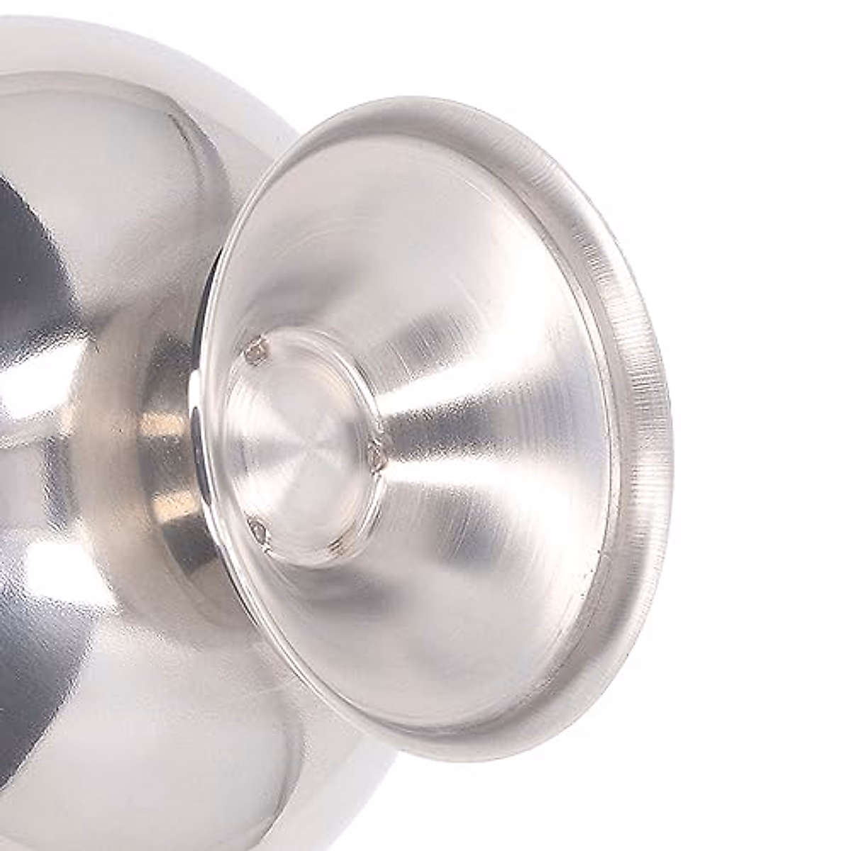 Syrisora Ice Cream Bowl Stainless Steel Dessert Pudding Bowls Sundae Salad Serving Dip Bowl Trifle Tasting Bowls with Fork (150ml)