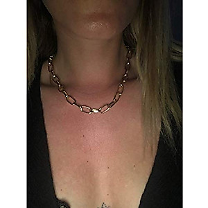 Cathercing Women Choker Necklace Chain Thin Link Necklace for Women Trendy Jewelry Necklaces Chains Punk (silver)