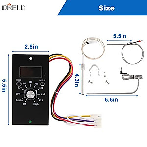 Replacement for Pit Boss Pellet Grills Digital Temperature Control Panel Kit, with Thermostat Controller Board, Temperature Probe, Hot Rod Ignition Meat Probe