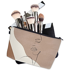 Deanfun Makeup Case Small, Cosmetic Zipper Bag Waterproof for Purse Mini, Women Cute Traveling Accessories Pouch for Ladies Thanksgiving Christmas Gifts(D2-55419)