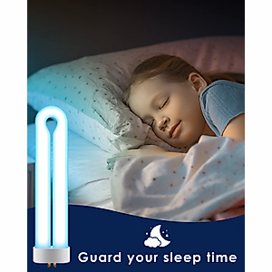 PACETAP 4 Pack Replacement Bulbs FUL15W BL with 4 Pin Base, Indoor Outdoor 15W U Shape Lamp Tube Compatible with T6 T8 T9