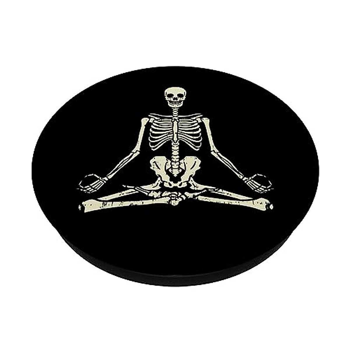 Meditating Skeleton Lotus Yoga Zen Balance Halloween Costume PopSockets Swappable PopGrip