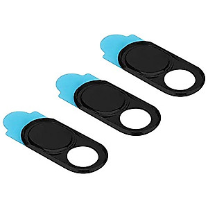 Valentine's Day PresentAndraw Easy to Install Webcam Protect Sticker, Camera Protect Sticker, for Phone Smartphone Len(Black)