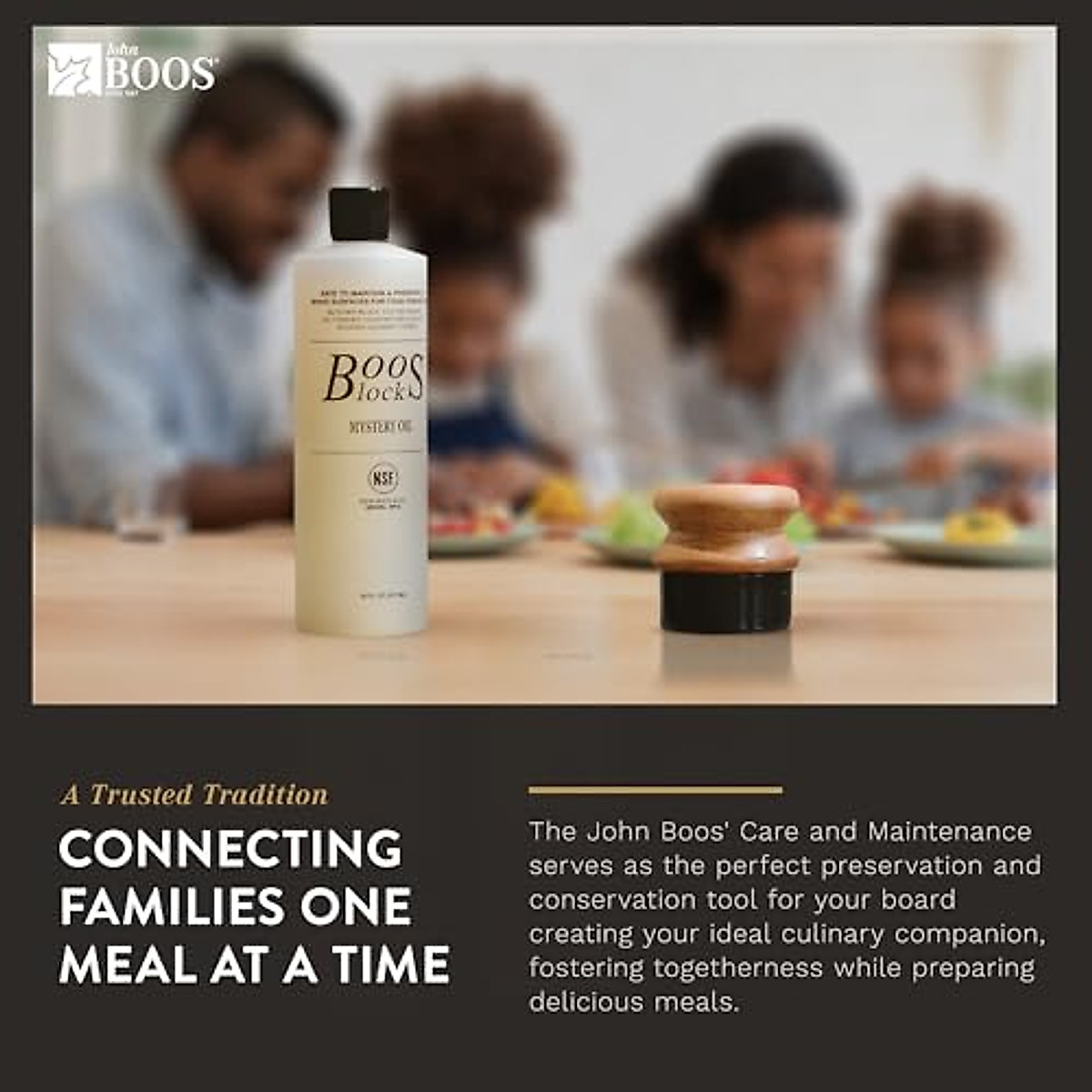 John Boos 16 fl oz Oil & Applicator Wooden Cutting Board Care Set (Open Box)