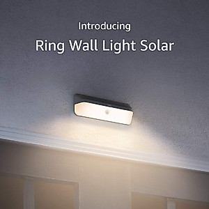 Ring Smart Lighting – Wall Light Solar, Black (Bridge required)