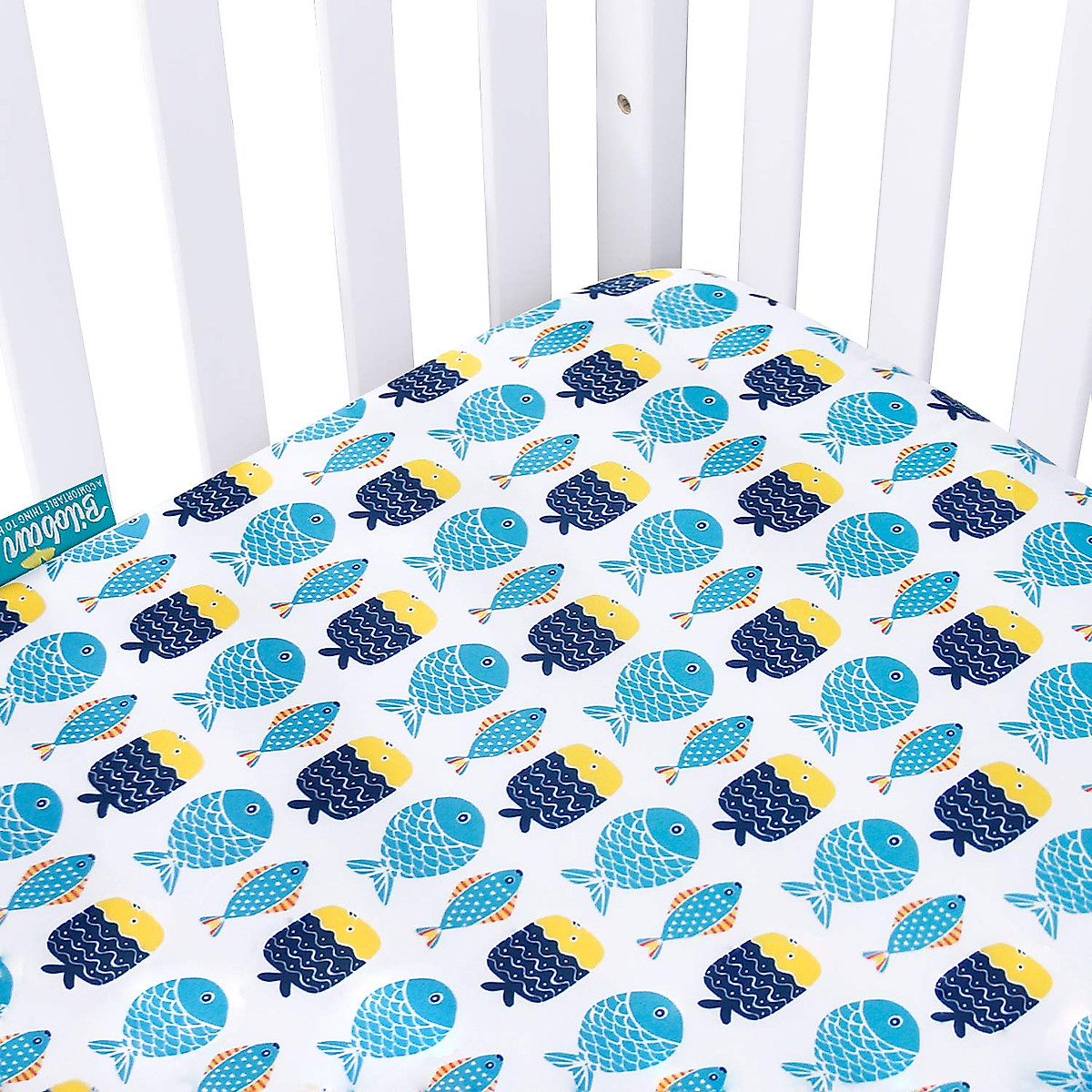 Pack and Play Sheets Fitted, 2 Pack Playard Sheet Fits for Graco Pack n Play Mattress, Mini Crib Sheets for Baby Boys & Girl