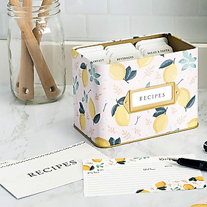 Jot & Mark Recipe Card Dividers | 24 Tabs per Set, Works with 4x6 Inch Cards, Helps Organize Recipe Box (Classic)