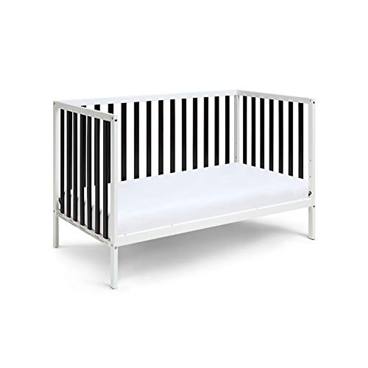 Baby Cache Deux Remi Island 3-in-1 Convertible Crib (Do Re Me) White & Black