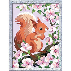 Ravensburger CreArt Spring Squirrel Paint by Numbers Kit for Kids - Painting Arts and Crafts for Ages 9 and Up