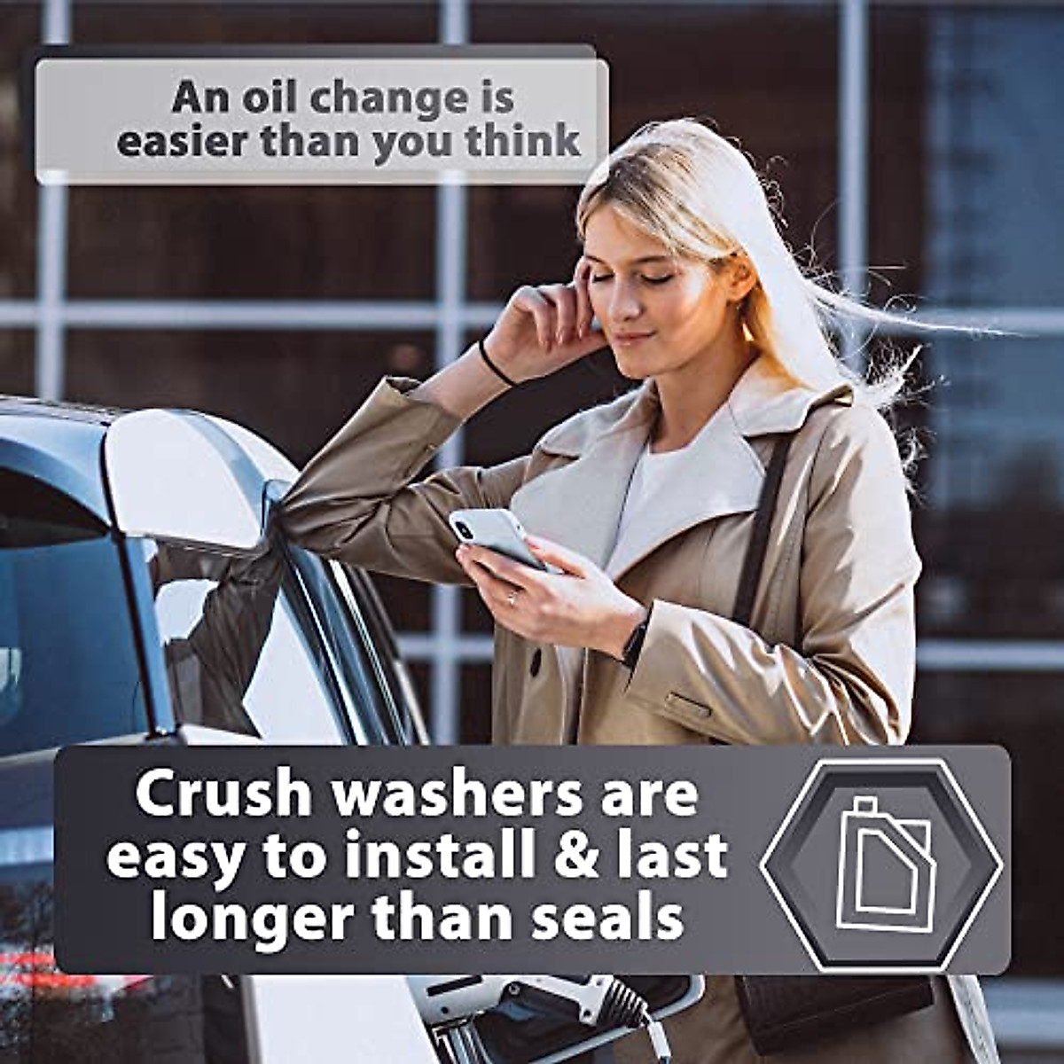 15pcs Oil Drain Plug Gasket Crush Washer Seal - 18mm Replacement for Porsche/Volvo PN 90012310630/977751 Most Popular Models 1993-2020 by AUTOMAJOR