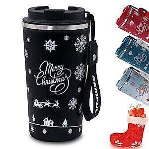 GEMFUL Travel Coffee Tumbler for Men Husband 17oz Reusable Insulated Mug Presents for Dad