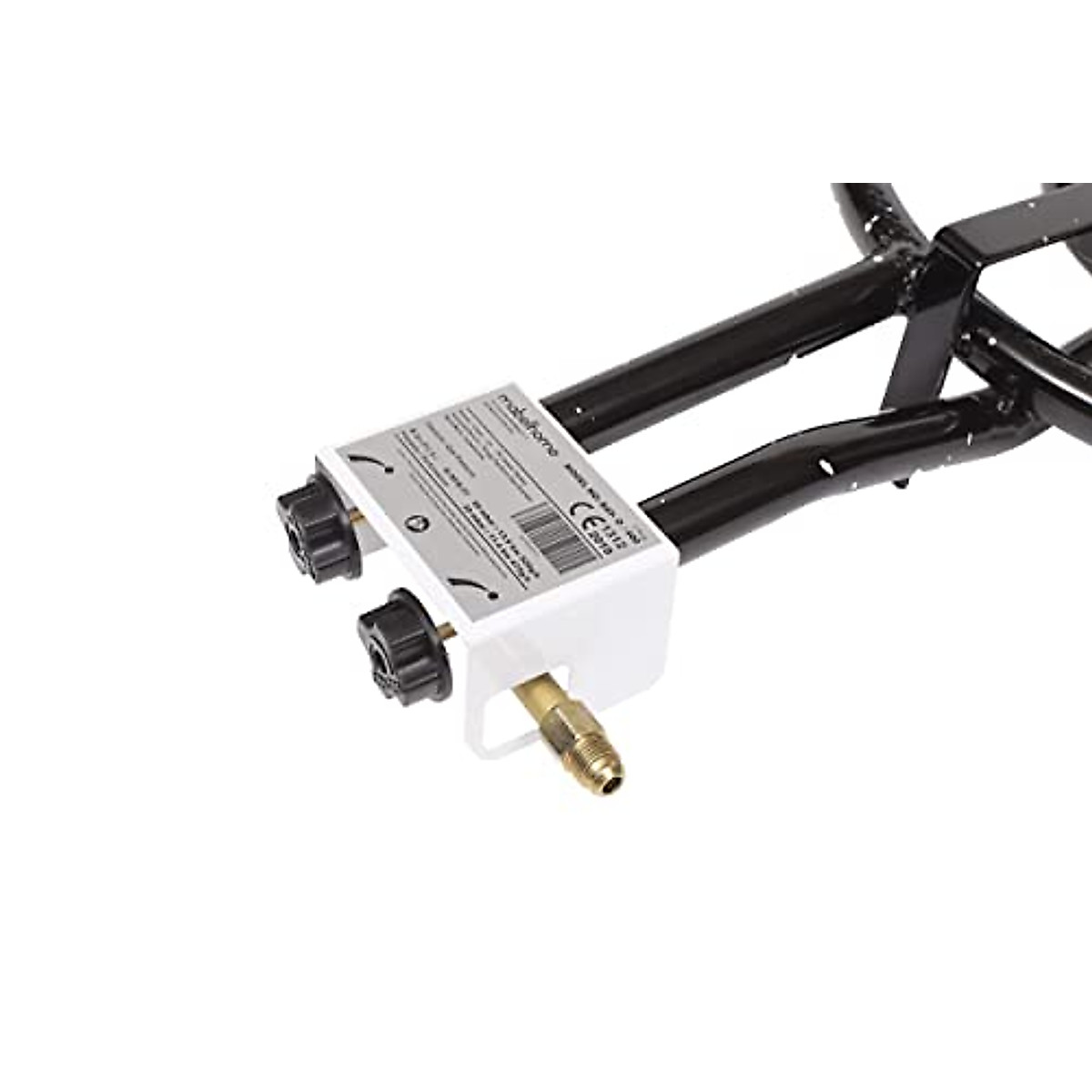 Mabel Home Paella Pan + Paella Burner and Stand Set on Wheels + Complete Paella Kit for up to 14 Servings - 15.75 inch Gas Burner + 18 inch Enamaled Steel Paella Pan