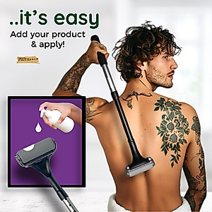 SMOOTH REACH Lotion Applicator For Back and Body - Self Tanner and Sunscreen Applicator for Lotion and Tanning Oils (Single)