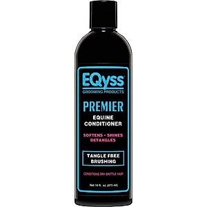 EQyss Premier Equine Conditioner - Moisturize Skin, Detangle Horse's Mane, Tail, & Coat, Add Shine, Tangle-Free Brushing, Minimize Flyaways (16 oz)