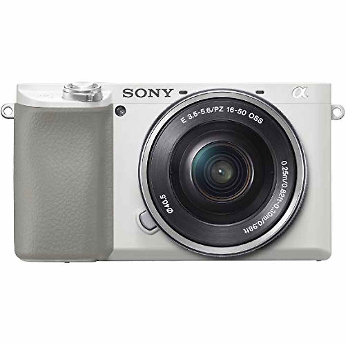 Sony Alpha A6100 Mirrorless Camera with 16-50mm Zoom Lens (White) (International Model)