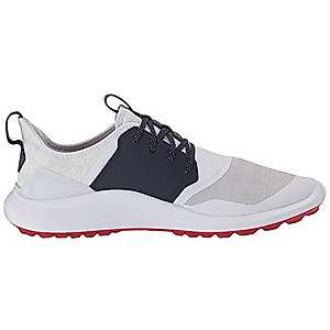 Puma Golf Men's Ignite Nxt Lace Golf Shoe, Puma White-Puma Silver-Peacoat, 9 M US