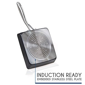 TECHEF - Onyx Collection, Nonstick Tamagoyaki Japanese Omelette Pan/Egg Pan (PFOA Free), Made in Korea