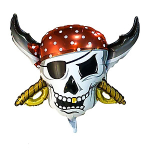Pirate foil balloons.pirate ship skull captain balloon for pirate party decorations,pirate theme birdthday party decorations.Halloween Party