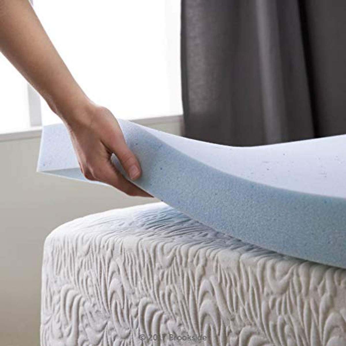 Brookside 2.5 Inch Gel Infused Memory Foam Mattress Topper-Queen