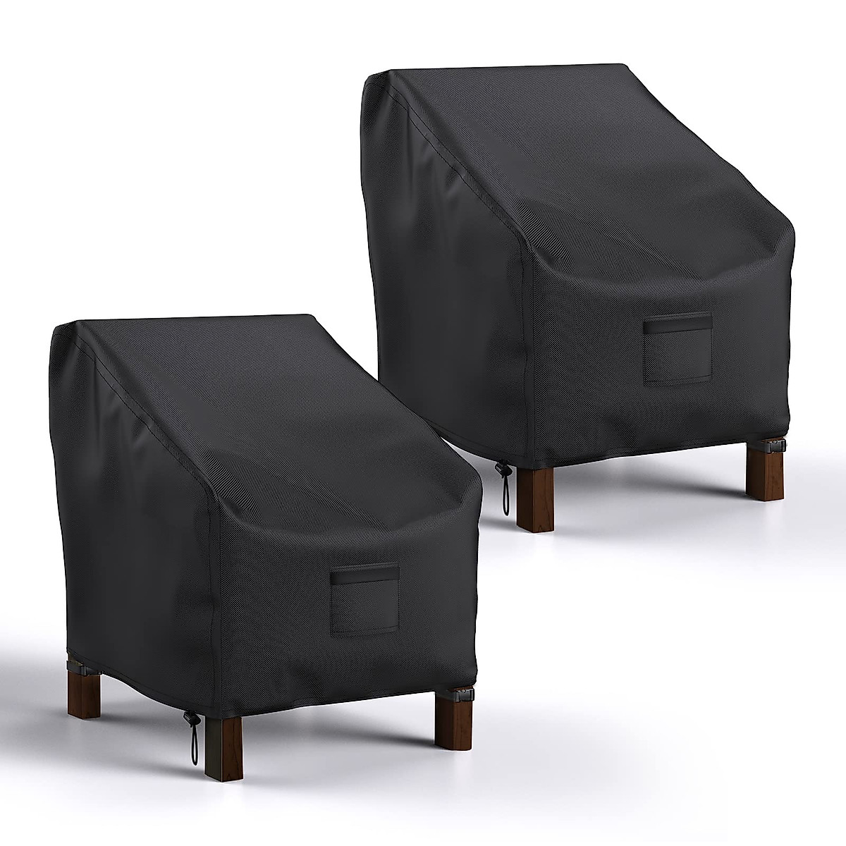 Mrrihand Patio Chair Covers Waterproof, Lounge Deep Seat Cover, Heavy Duty Outdoor Lawn Patio Furniture Covers (37" W x 40" D x 30" H - 2 Pack)