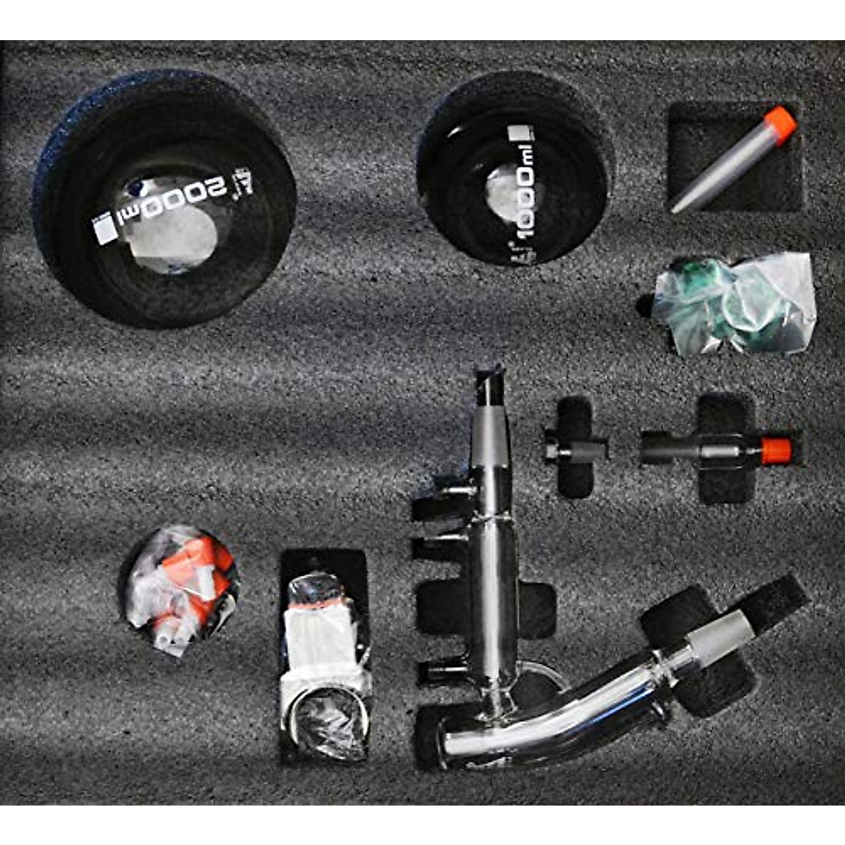 Short Path Distillation Set, 21 Piece - ASTM Type I, Class A - Borosilicate 3.3 Glass - Glassware Only - Eisco Labs