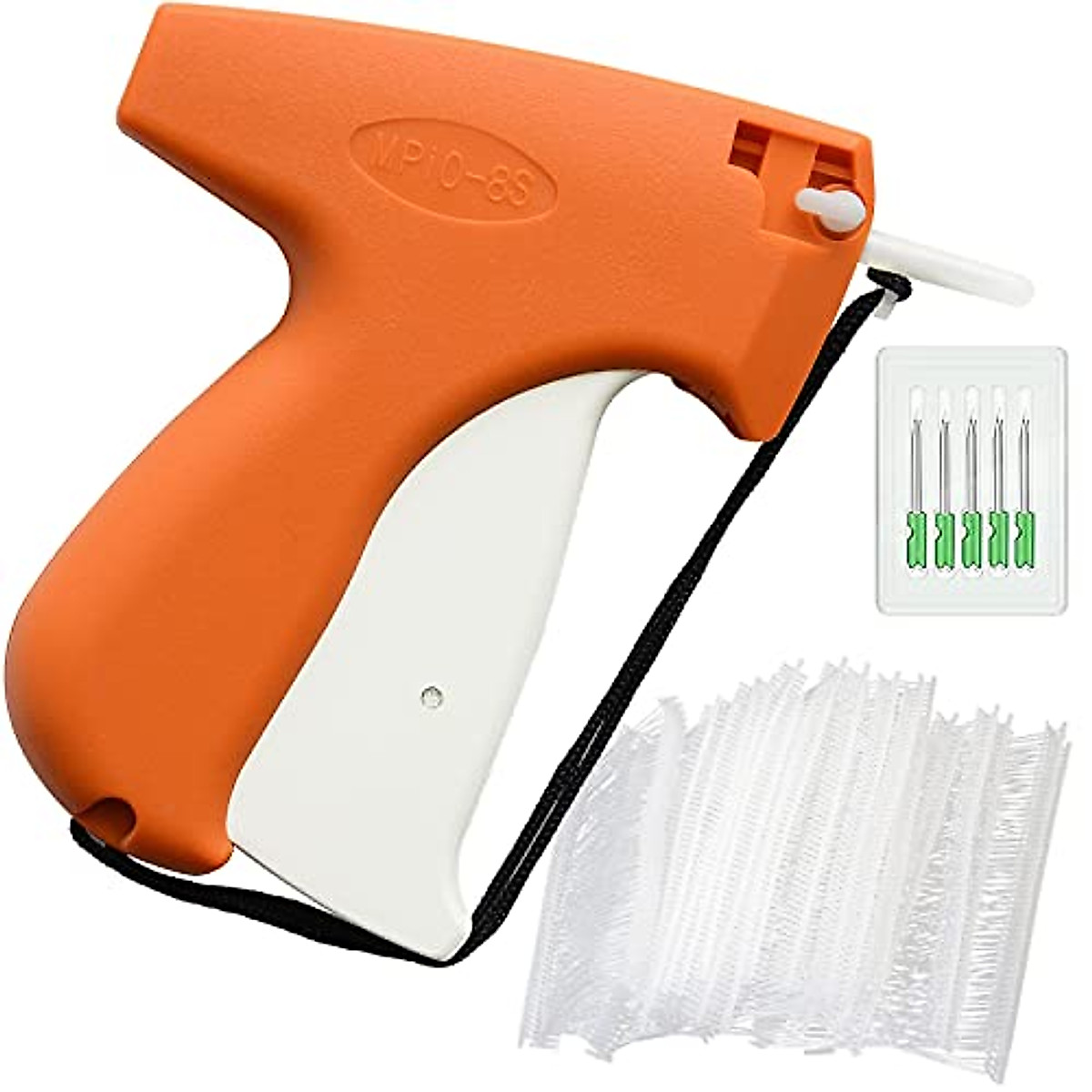 1606 Pieces Clothing Tagging Gun Kit for Clothes Labeler, Garment Price Tag Attacher Gun with 6 Steel Needles and 1600 1-in Barbs Fasteners for Fine Tagging Applications
