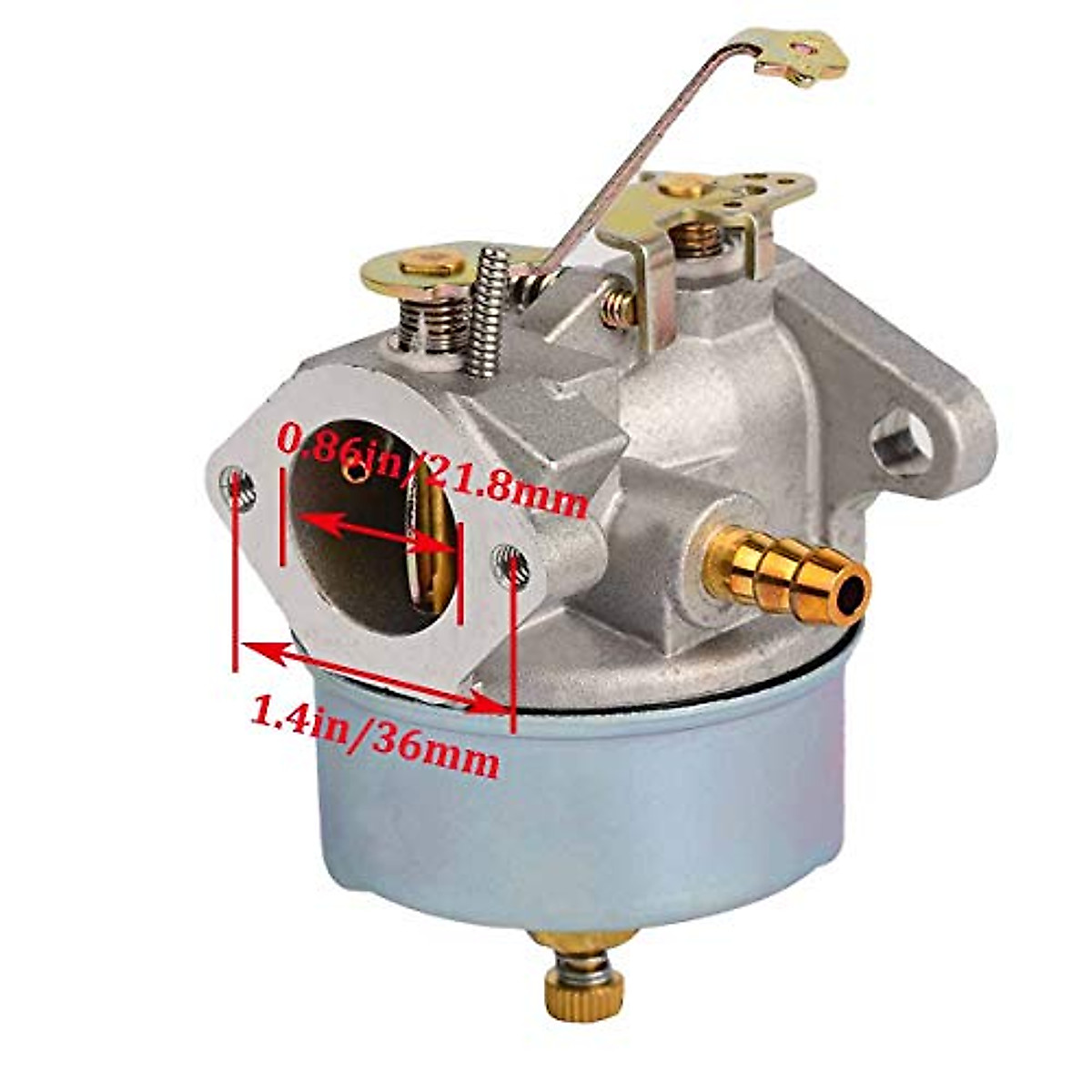 632230 632272 Carburetor Replacement for Troy Bilt Chipper Vac 47279 47261 65582V Deere 624D Tiller Tecumseh H30 H50 H60 HH60 HH70 Snowblower with 30727 Air Filter