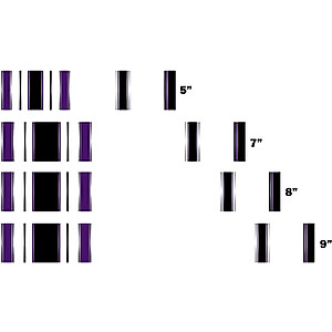 White Water Archery Non-Laminated Purple Traditional 12 Crest Arrow Wraps 15 pk Choose Length Width (7, 1.12)