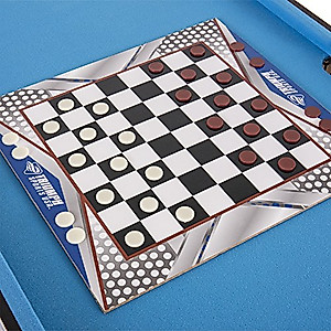 Triumph 13-in-1 Combo Game Table Includes Basketball, Table Tennis, Billiards, Push Hockey, Launch Football, Baseball, Tic-Tac-Toe, and Skee Bean Bag Toss