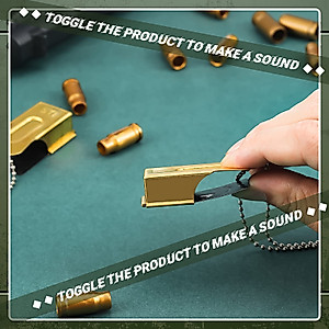 Jenaai 3 Pieces Dog Training Clicker Necklace Signaling Cricket Clicker Brass Pet Training Clicker for Puppy Dogs Cat(Gold)