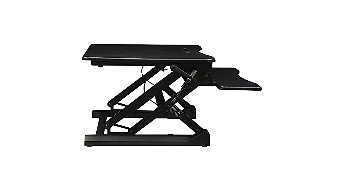 Lorell Gas Lift Monitor Riser for Ergonomic Desk Setup