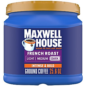 Maxwell House French Roast Dark Roast Ground Coffee (25.6 oz Canister)