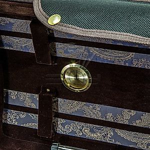 Paititi PTVNQF28 4/4 Full Size Professional Oblong Shape Lightweight Violin Hard Case, Black/Brown