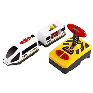 NUOBESTY Remote Control Train Engine RC Train Model Toy Electric Railway Toy for Kids Children(No Battery)