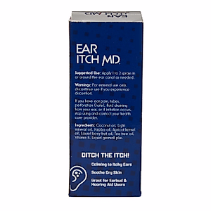 eosera® Ear Itch MD® - Ear Drops for Itchy Ears | Dry Ear Relief | Soothing Spray | Moisturizing Formula | Allergies, Eczema, Dermatitis, Psoriasis, Perimenopause, Menopause, Hearing Aids