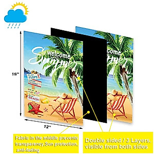 Seasonal Garden Flags Set of 12 Double Sided 12 x 18 Inch Yard Flag,small garden flags for outside, Christmas Spring Seasonal Flag for Outdoor Holiday Decorations