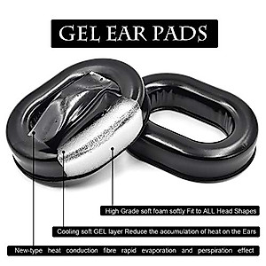 H10-60 H10-20 Ear Pads - defean Replacement Gel Ear Cushion Pads Earpad Compatible with David Clark H10-60 H10-20 H10-13.4 H10-76 H10-30 H10-13S Series Rugged Faro ASA Avcomm Headset