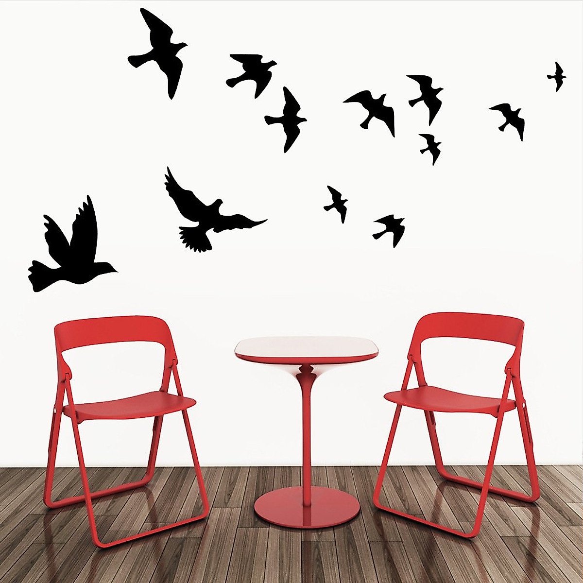 Flying Black Bird Flying High to Sky 3D Removable Vinyl Wall Decals Mural for Nursery Bedroom Tree Wall Decoration