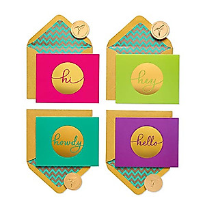 Papyrus Blank Cards with Envelopes, Hello (20-Count)