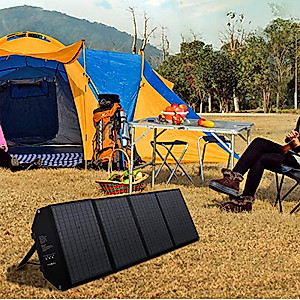 40W Foldable Solar Panel with USB QC 3.0, 12-15V DC Output, Portable Solar Charger with Fast Charge Technology for Power Bank, iPhone, iPad, Samsung and Outdoor Camping