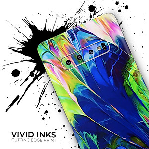 DesignSkinz Blurred Abstract Flow V6 Protective Vinyl Decal Wrap Skin Cover Compatible with The Samsung Galaxy S20 (Screen Trim & Back Glass Skin)