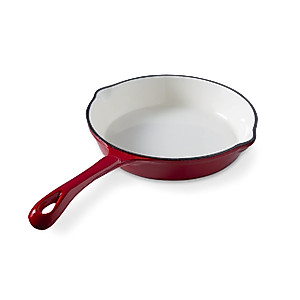 Eternal Living Enameled Cast Iron 8" Fry Pan Red
