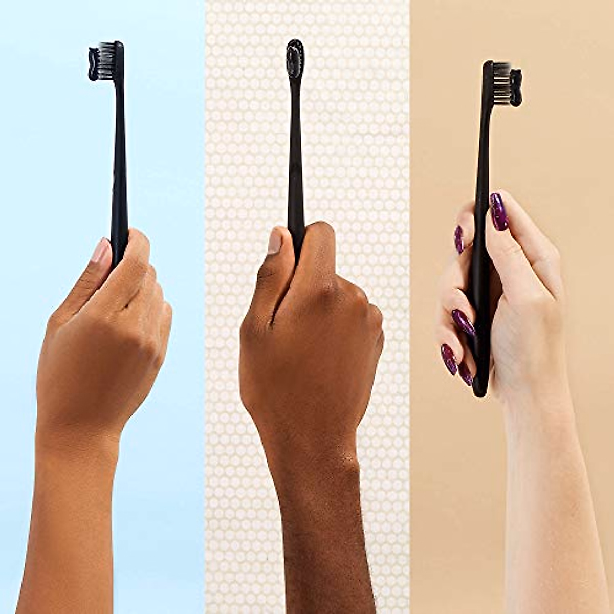 Hello Travel Size Activated Charcoal Epic Whitening Toothpaste, 6 Count | SLS Free, Fluoride Free