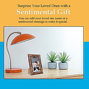 Personalized Wooden Picture Frames 8x10 in - Vertical Dark Wood Vintage Picture Frames - Custom Rustic Wood Photo Frames for Wall & Desktop Display - Customized 8"x10" Picture Frame Gift