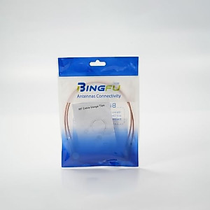 Bingfu WiFi Antenna Extension Cable (2-Pack) RP-SMA Male to RP-SMA Female Bulkhead Mount RG316 Cale 30cm 12 inch for WiFi Router Security IP Camera Wireless Mini PCI Express PCIE Network Card Adapter