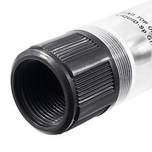 BNYZWOT Inline Clear Acrylic Water Flowmeter 1PT Dia Threads G-25 4-40 GPM 15-150 LPM