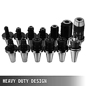 OrangeA Collet Set CAT40 ER32 CAT40 ER16 Spring Steel Collet Chuck Tooling Package for Milling Machine